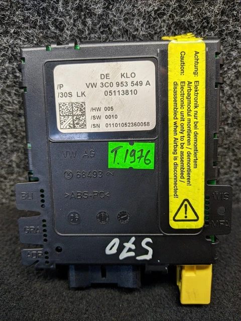 3C0953549A 3C0959654 ORIGINAL VW PASSAT B6 3C steering column control ...