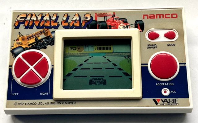 VINTAGE 1987 EXTREMELY RARE NAMCO FINAL LAP LCD Game (Near Mint ...