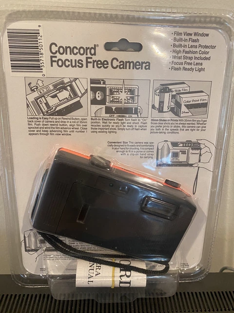 VINTAGE 35MM CAMERA 90s NEON LITES Concord 90s Party SEALED NEW Film ...