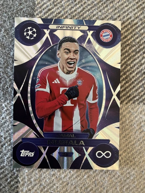 TOPPS MATCH ATTAX 2025/26 Jamal Musiala Bayern Munich Infinity Rare ...