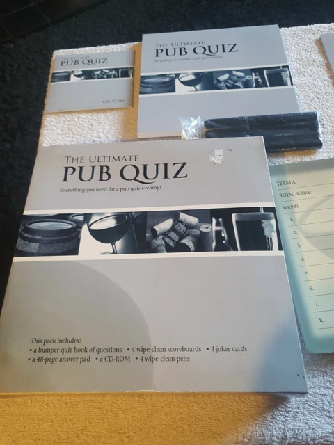 THE ULTIMATE PUB Quiz Pack, ( also great fun for the house with family ...