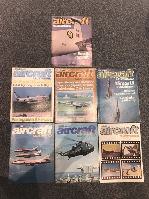 7 X IAN Allen Aircraft Illustrated magazines 70s & 80s £6.99 - PicClick UK