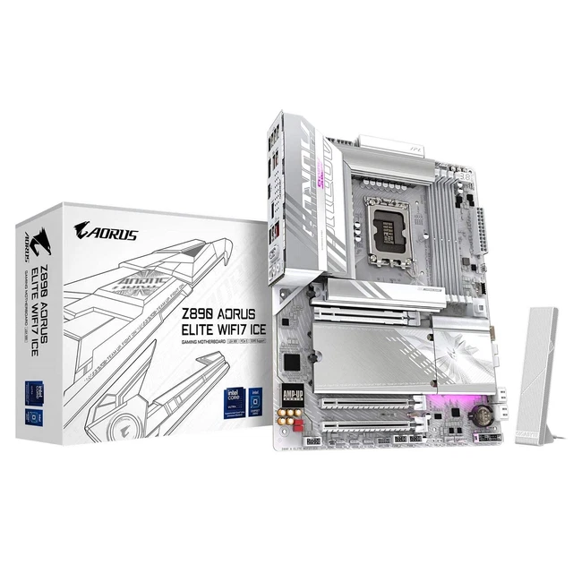 GIGABYTE Z890 AORUS ELITE WIFI7 ICE Intel 1851 Socket Motherboard, ATX ...