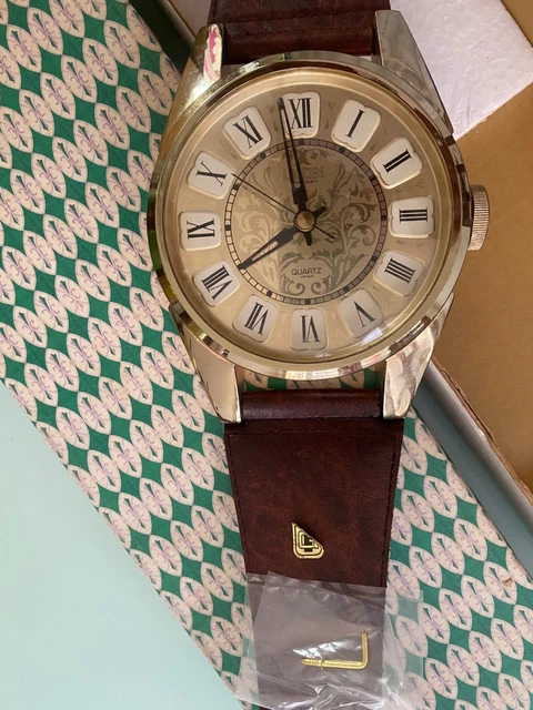 RARE LANDEX RETRO Vintage Jumbo Plastic 80s Watch Wall Clock Quartz 30 ...