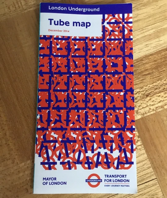 LONDON UNDERGROUND POCKET tube map - December 2014 £1.50 - PicClick UK