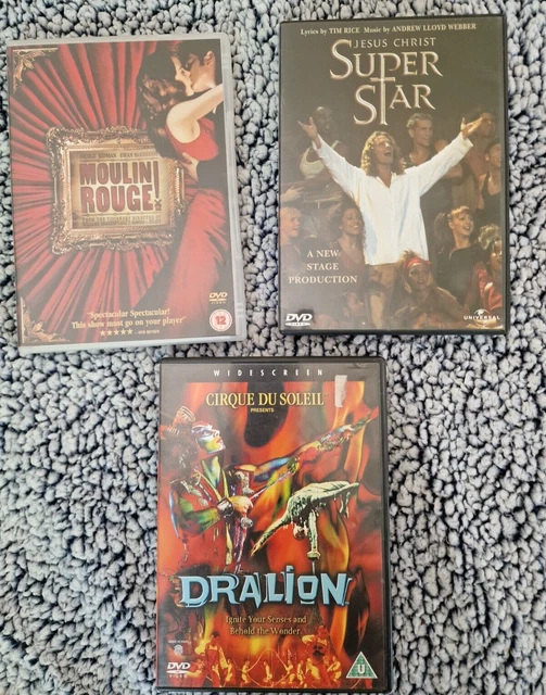 MUSICALS AND CIRQUE du soleil DVD bundle x3 £0.99 - PicClick UK