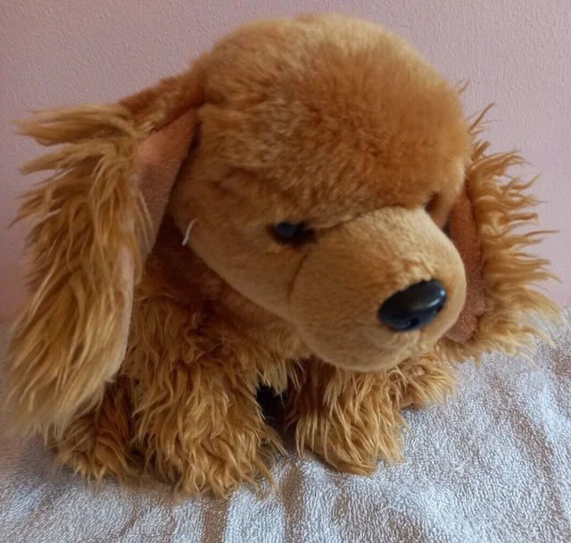 TOYS R US Animal Alley Puppy Dog Cocker Spaniel Soft Toy Plush Brown £ ...