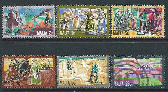 MALTA 1981 HISTORY of Maltese Industry 6 Good Used Stamps £1.17 ...