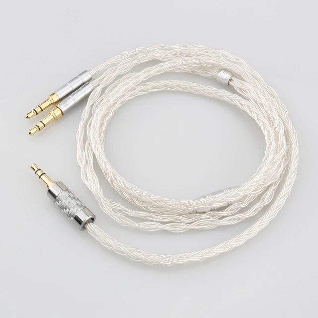 16 CORES SILVER Headphone Cable For HiFiman Sundara Ananda HE1000se ...