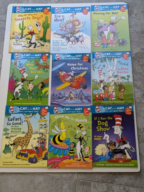 THE CAT IN The Hat Knows A Lot About That Reading Book Bundle X 9 Ready ...