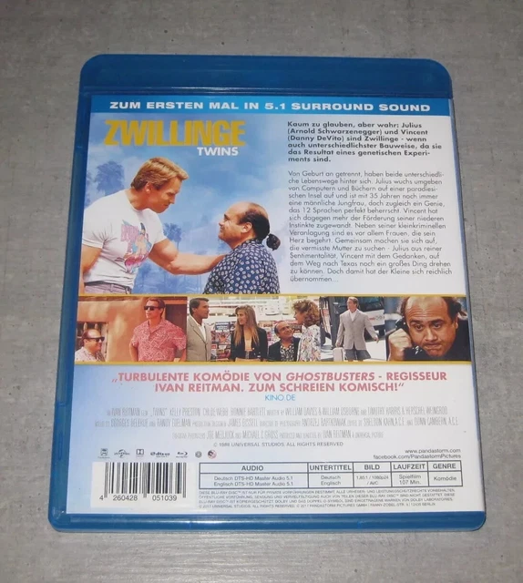 ZWILLINGE [BLU-RAY] TWINS Arnold Schwarzenegger Danny DeVito Deutsch ...