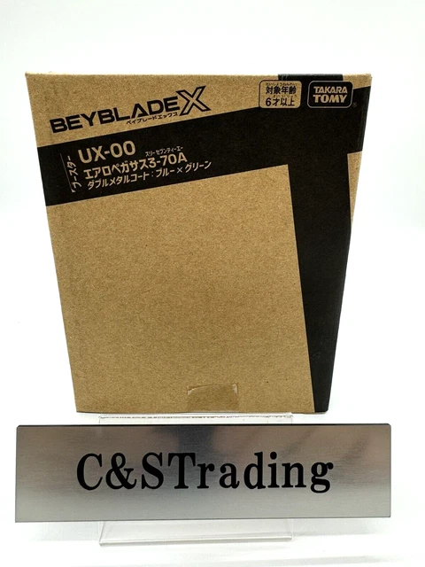 TAKARA TOMY BEYBLADE X UX-00 Aero Pegasus 3-70A Double Metal Coat Blau Grün EUR 193,86 - PicClick DE