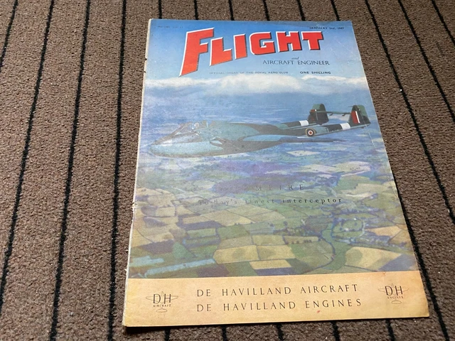 FRAMED 11X8 FLIGHT Magazine Cover Page - De Havilland Engines ...