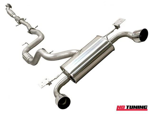 FORD FOCUS RS Mk2 Mongoose Full Turbo Back Stainless Exhaust System ...