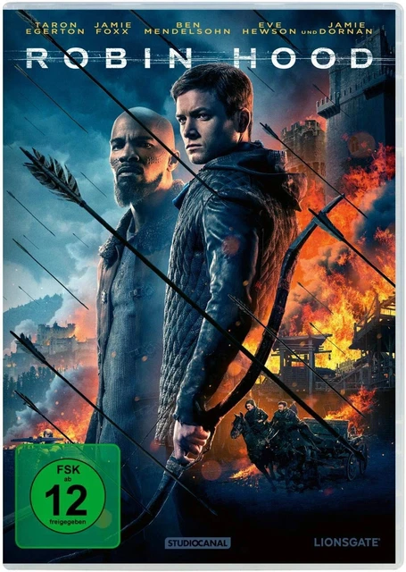 ROBIN HOOD DVD Taron Egerton Jamie Foxx Historischer Actionfilm Neu EUR ...