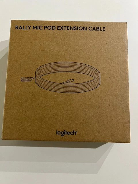 LOGITECH RALLY MIC Pod Extension Cable 10m (32.8ft) 952-000047 - FREE ...
