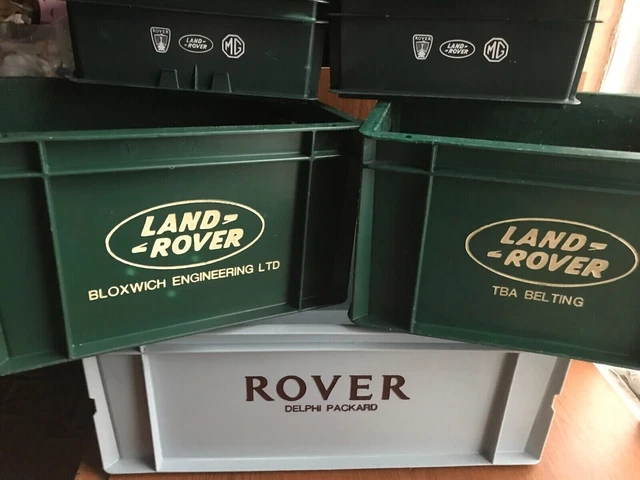 5 X LAND Rover/Rover/Mg Storage Crates/Boxes Plastic Stacking. Fully ...