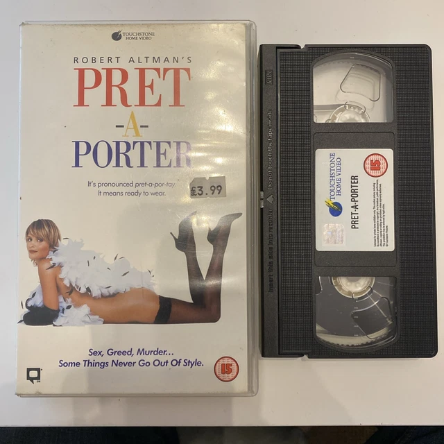 PRET-A-PORTER VHS VIDEO Big Box Ex Rental Kim Basinger £8.98 - PicClick UK