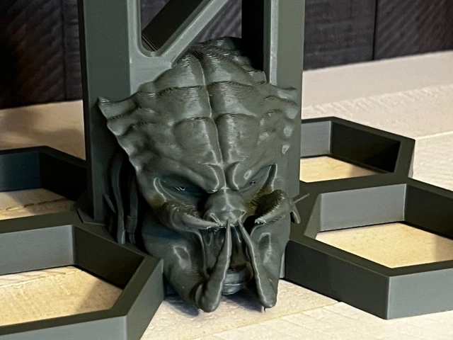 PREDATOR RIFLE STAND OD Green 3D Printed Front Toward Enemy Display ...