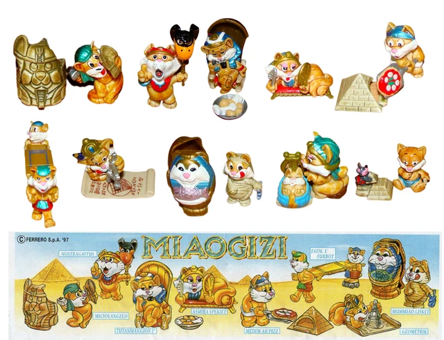 KINDER SURPRISE FERRERO Miaogizi Egyptian Cat Figures £3.25 - PicClick UK