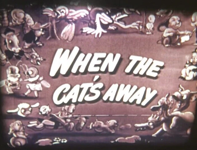 DESSIN ANIMÉ VINTAGE 16 mm film WHEN The CAT'S Away RUDOLF Ising son ...