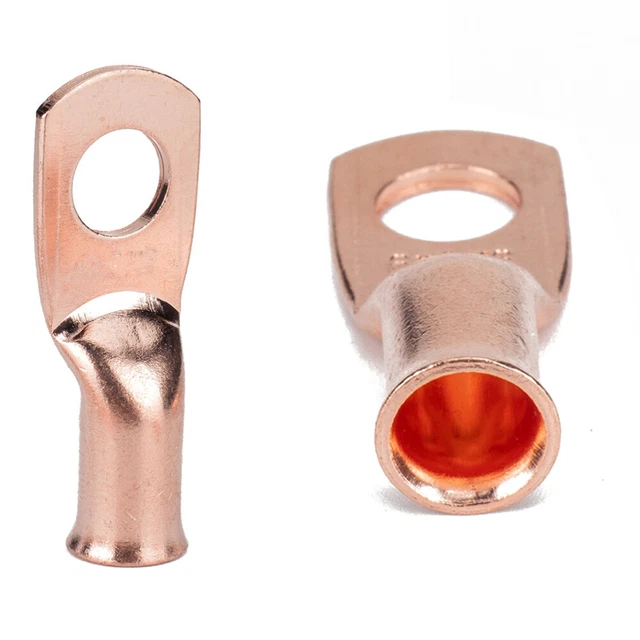 TERMINAL CONNECTORS COPPER Terminal Lugs Bare Copper Eyelets £8.50 ...
