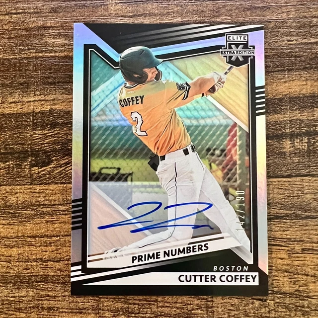 2022 ELITE EXTRA Edition Cutter Coffey Prime Numbers A Auto #142/190 ...