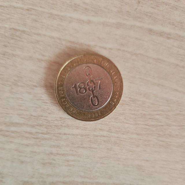 *RARE* 2 POUND COIN (1807) ABOLITION OF SLAVERY- 2007 - With Errors ...