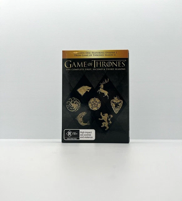 GAME OF THRONES Season 1-3 Boxset Box Set DVD 2013 Includes Season 4 Ep ...