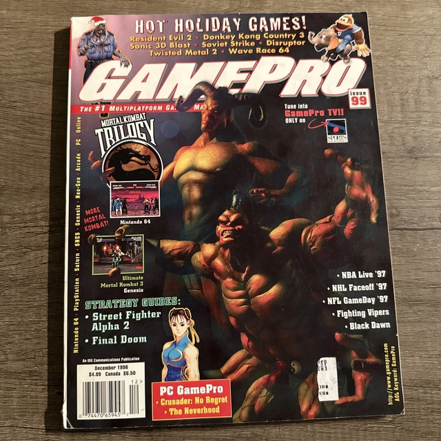 GAMEPRO MAGAZINE ISSUE #99 (December 1996) - Mortal Kombat Trilogy ...