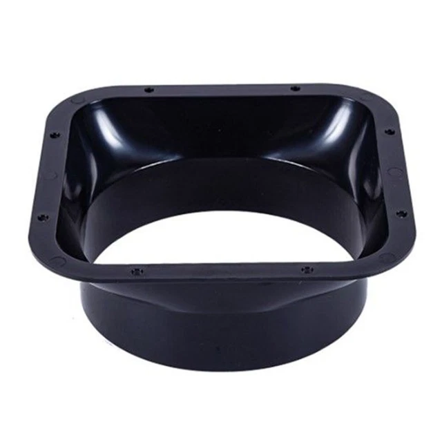 ABS DUCT CONNECTOR Square Flange Plastic For 100-300mm-Dia Hose Check ...