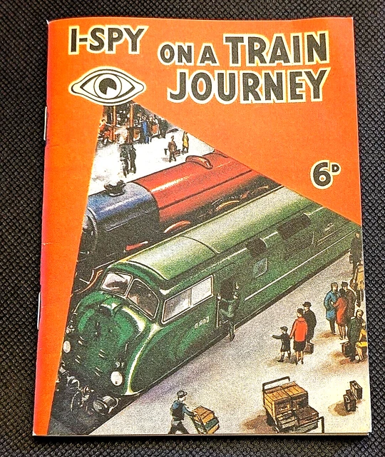 I SPY ON a Train Journey Old Book let Kids Tickets Holiday Rail Way ...