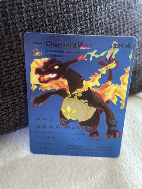 CHARIZARD VMAX KARTE Pokemon fan art Blue VMax englisch EUR 1,00 ...