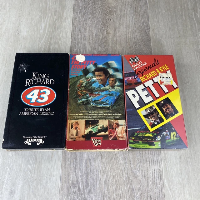 LOT OF 3 - NASCAR VHS Tapes Richard Petty Kyle Petty EUR 19,20 ...