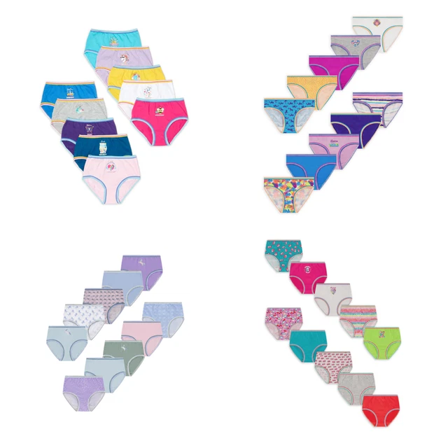 WONDER NATION GIRLS Brief Underwear, 10-Pack, Sizes 4-18 & Plus $10.49 ...