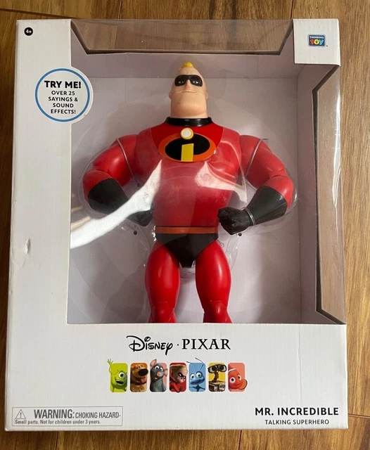 DISNEY PIXAR THE Incredibles Mr Incredible Talking Action Figure Boxed ...