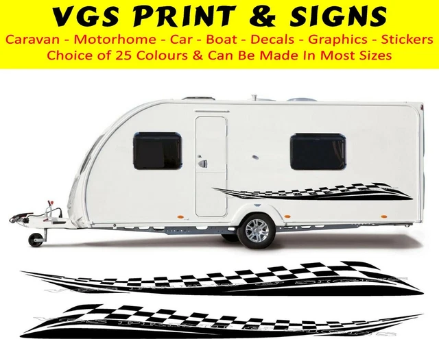 MOTORHOME/CARAVAN VINYL GRAPHICS Kit Decals Stickers Stripes #69Xl Fast ...