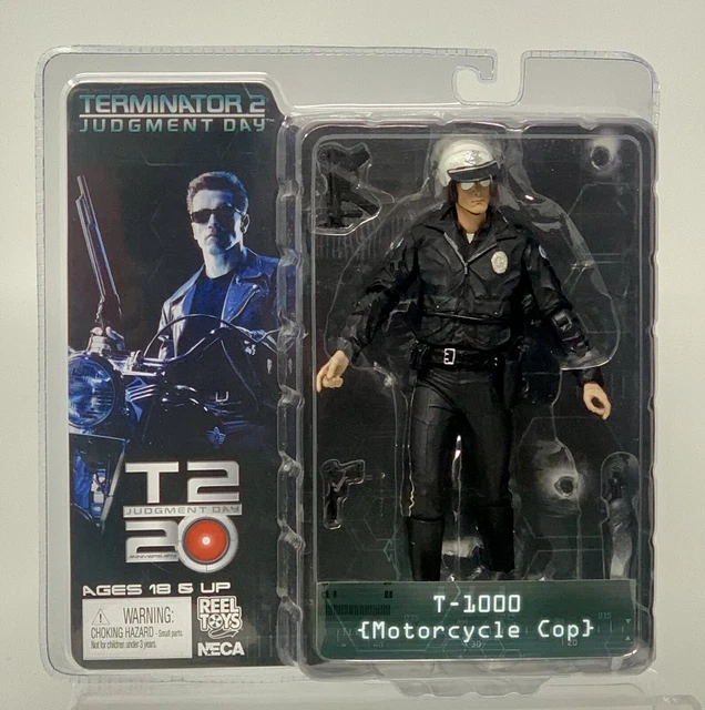 TERMINATOR 2 | T-1000 Motorcycle Cop | NECA | 7-Inch Action Figure ...