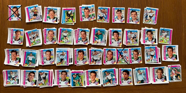 FERRERO HANUTA DUPLO Sammelbilder Sticker Fußball EM 96' - 96 Stück EUR ...