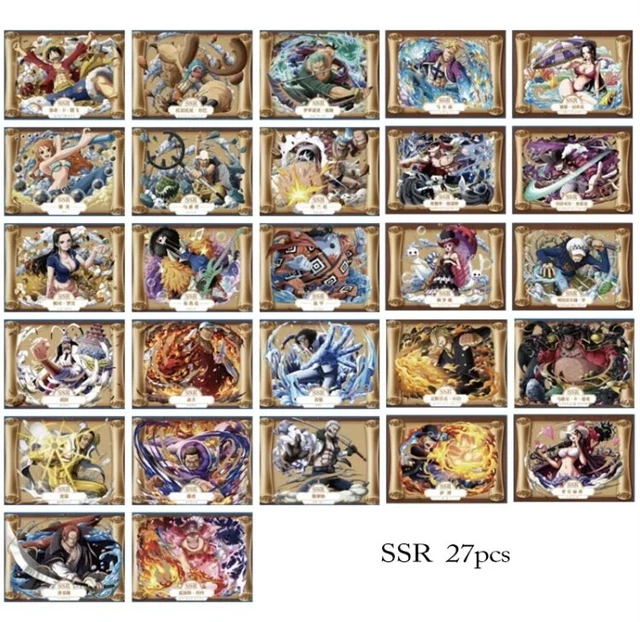 COLLEZIONE CARTE ONE Piece, SSR rare, Ruffy, Nami, Zorro, Shanks, Holo ...