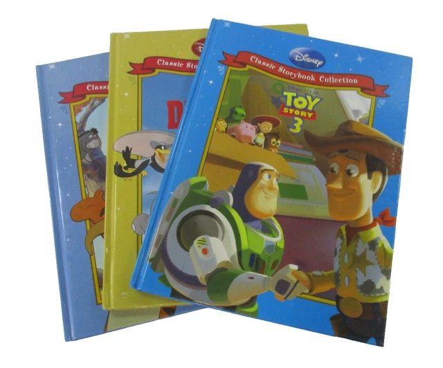 DISNEY CLASSIC STORYBOOK Collection x3 Toy Story 3-Dumbo-The Tigger ...
