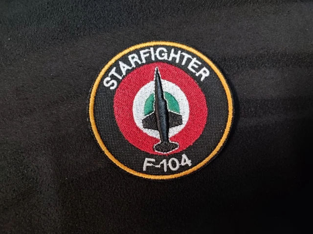 PATCH AERONAUTICA MILITARE - STARFIGHTER F-104 diametro 7cm ...