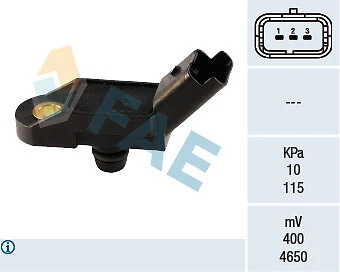 FAE 15011 SENSOR, intake manifold pressure for Citroën,fiat,lancia ...