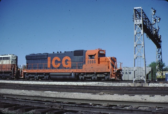 ICG ILLINOIS CENTRAL Gulf EMD SD20 Kodachrome diapositive originale Kodak EUR 2,18 - PicClick FR