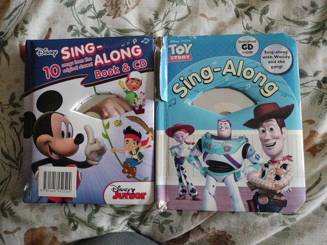 2 DISNEY SING Along Book Music Cd Toy Story Mickey Mouse Kids Songs ...