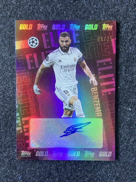 TOPPS GOLD 2023/2024 Karim Benzema Auto /25 Real Madrid EUR 65,00 ...
