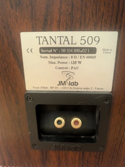 JM LAB FOCAL Tantal 509 Speakers Pair £32.48 - PicClick UK
