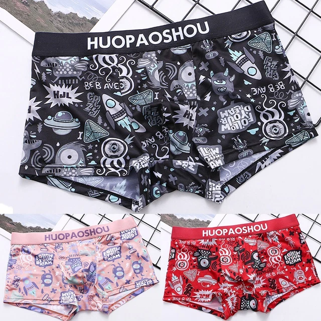 INTIMO SEXY UOMO mutandine boxer morbide stampate mutandine basse in ...