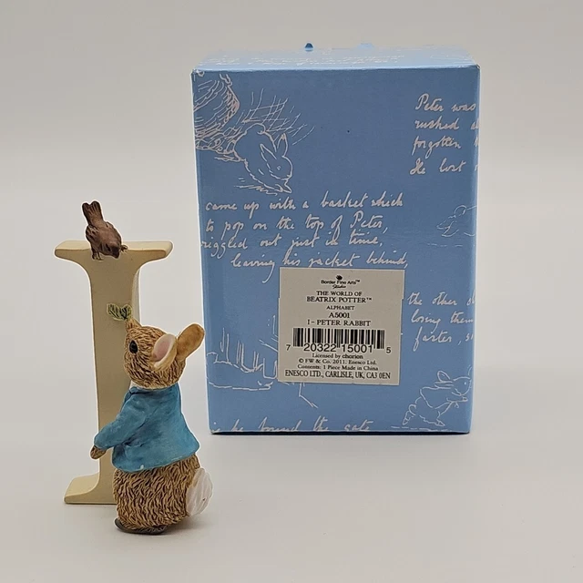 BEATRIX POTTER PETER Rabbit Alphabet Border Fine Arts Letter "I" A5001 ...