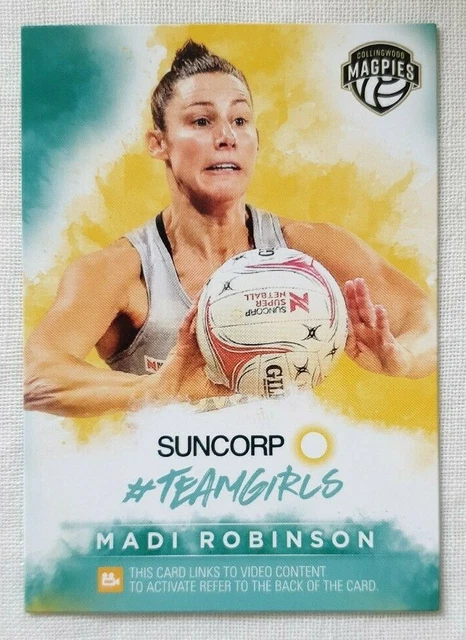 2019 SUNCORP SUPER Netball Team Girl Card TG-05 Madi Robinson EUR 0,74 - PicClick FR